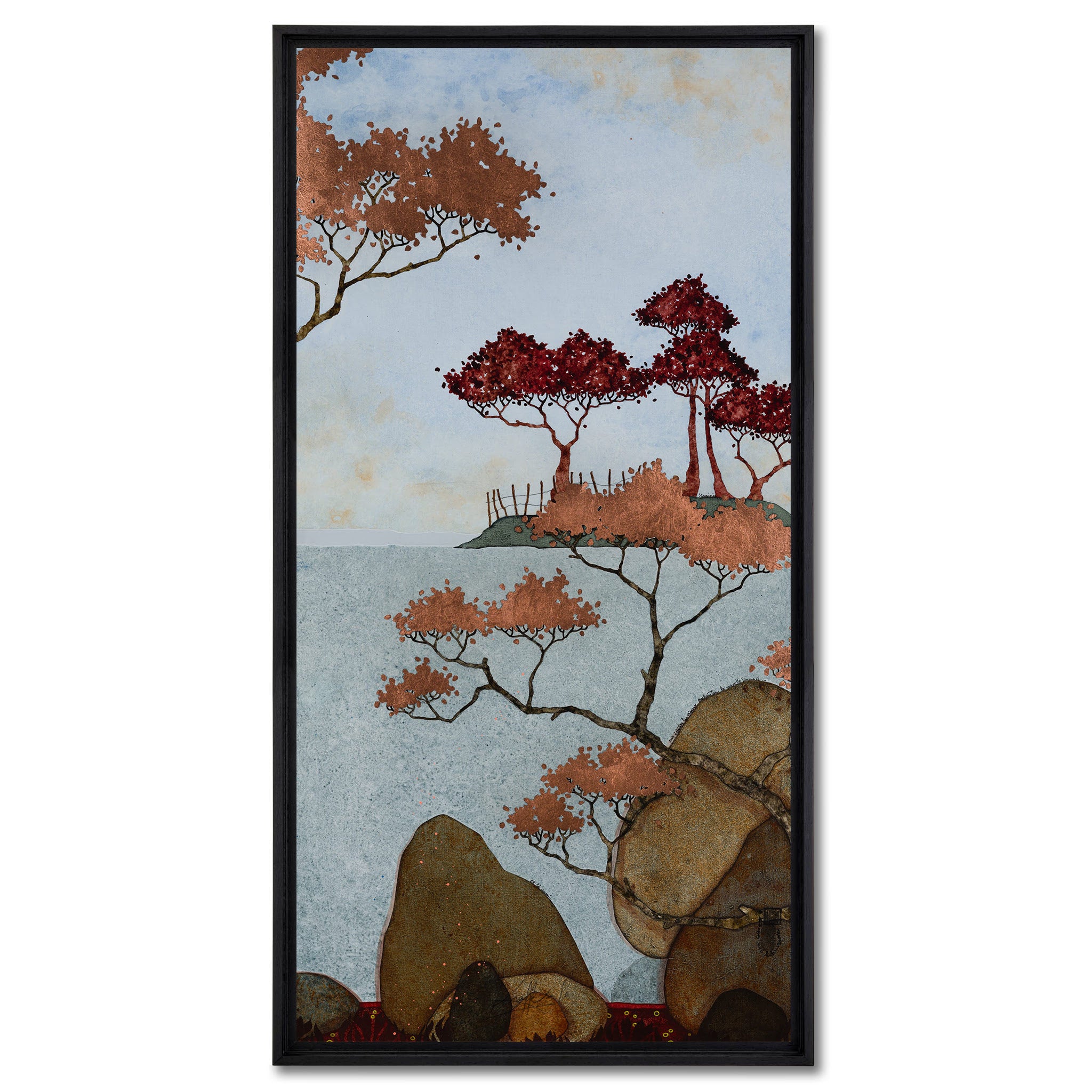Paysage japonisant 08B, Lalou Kraffe, Bretagne et Normandie – Galerie KLE