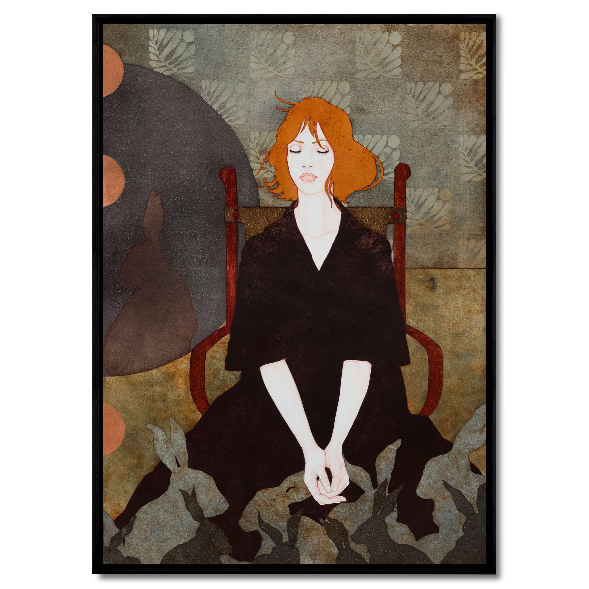 Female portrait Lalou Kraffe, KLE gallery, Brittany and Normandy ...
